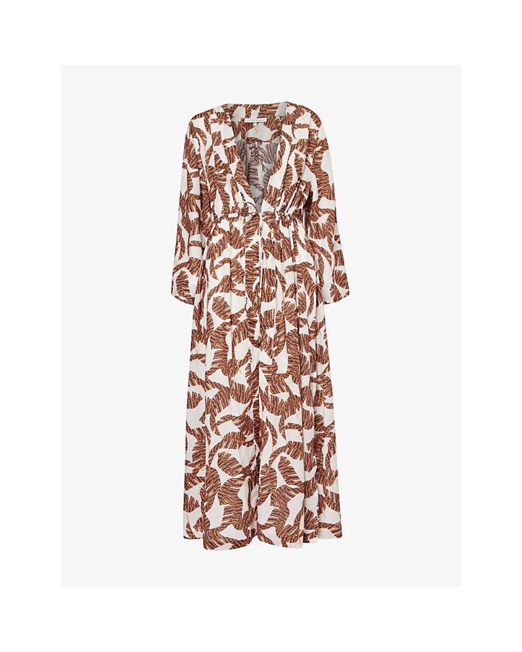 Heidi Klein Little Compton Cotton-Blend Beach Kimono | Lyst