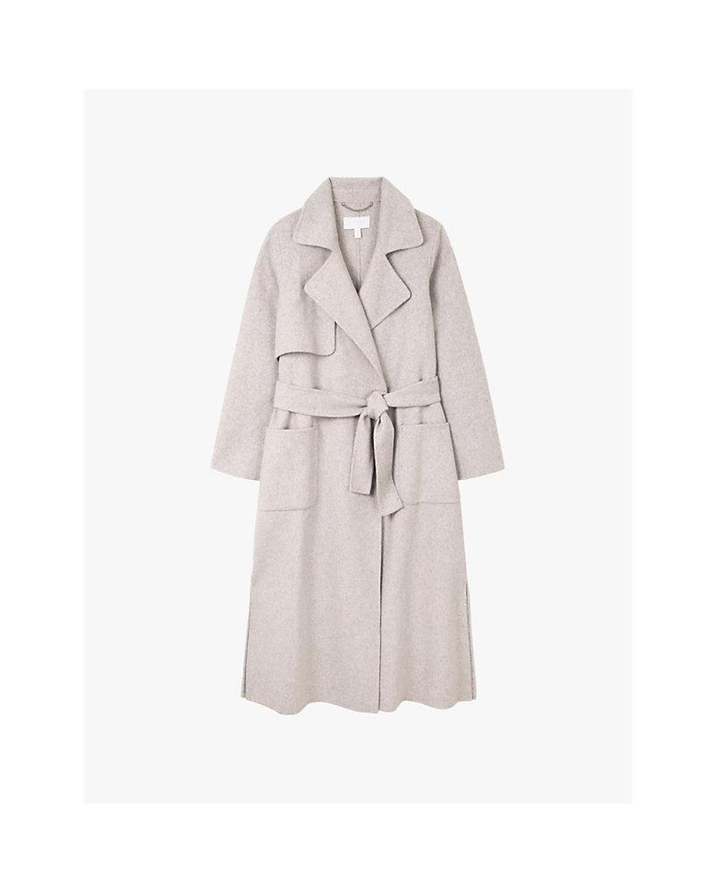 The White Company Storm-Flap Double-Faced Wool-Blend Trench Coat | Lyst