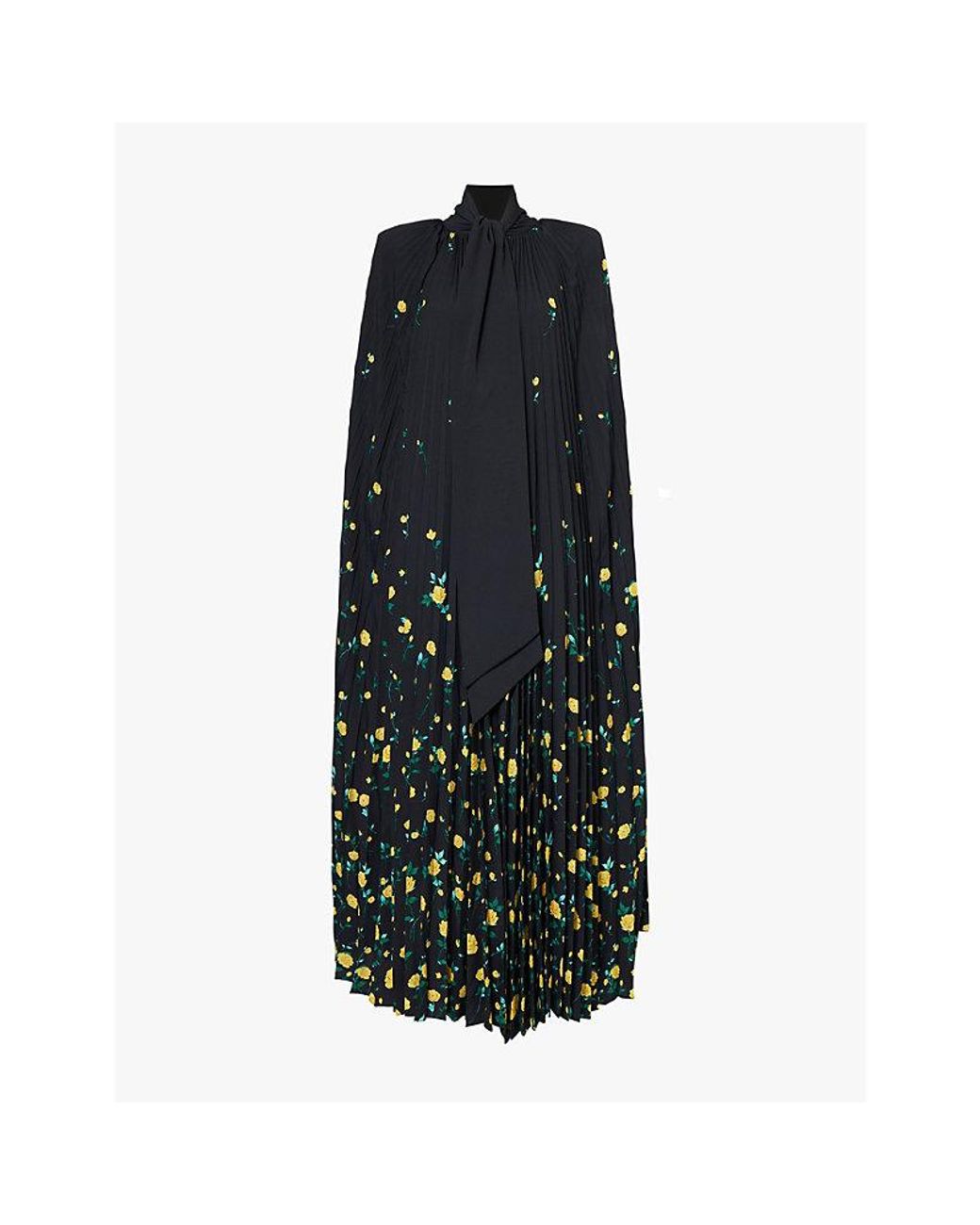 MAX&Co. Max&Co. X Richard Quinn Sharon Floral-Pattern Woven Maxi Cape ...