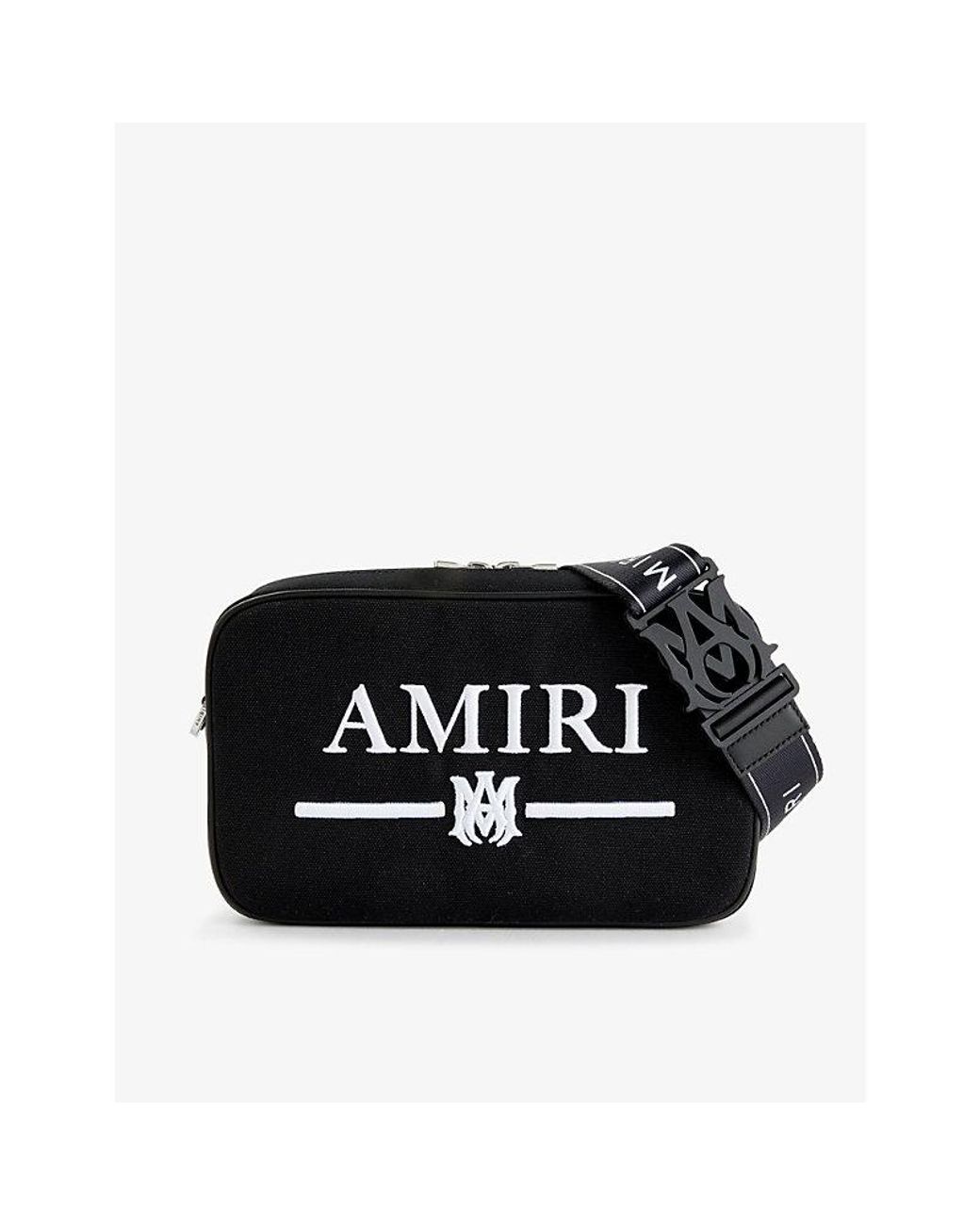 Amiri Branded Detachable-strap Canvas Cross-body Bag in Black for Men ...