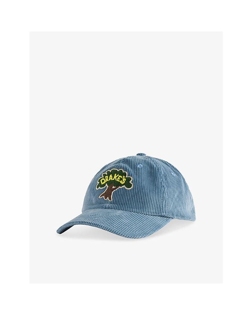Drake's Tree Corduroy Cotton Baseball Cap in Blue for Men | Lyst
