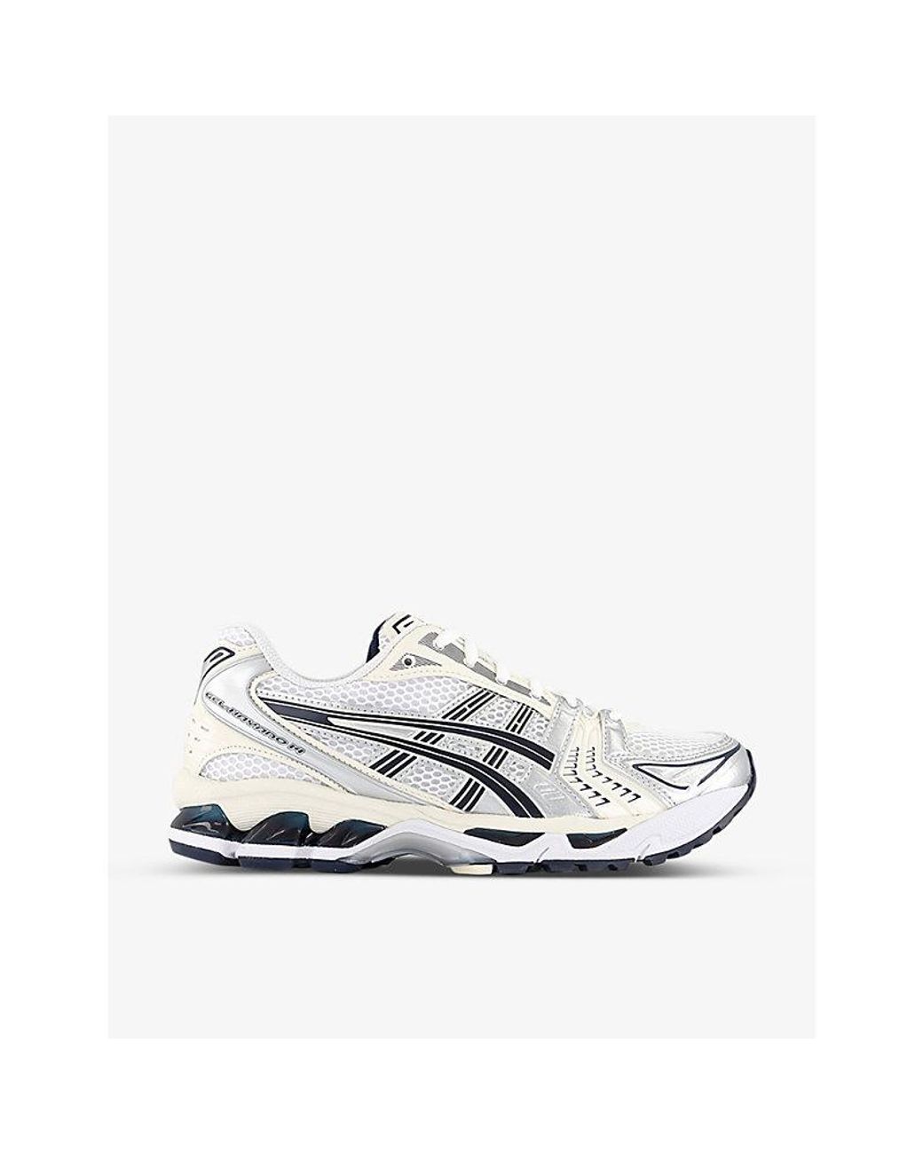 Asics Gel-kayano 14 Panelled Mesh Mid-top Trainers in White for Men | Lyst