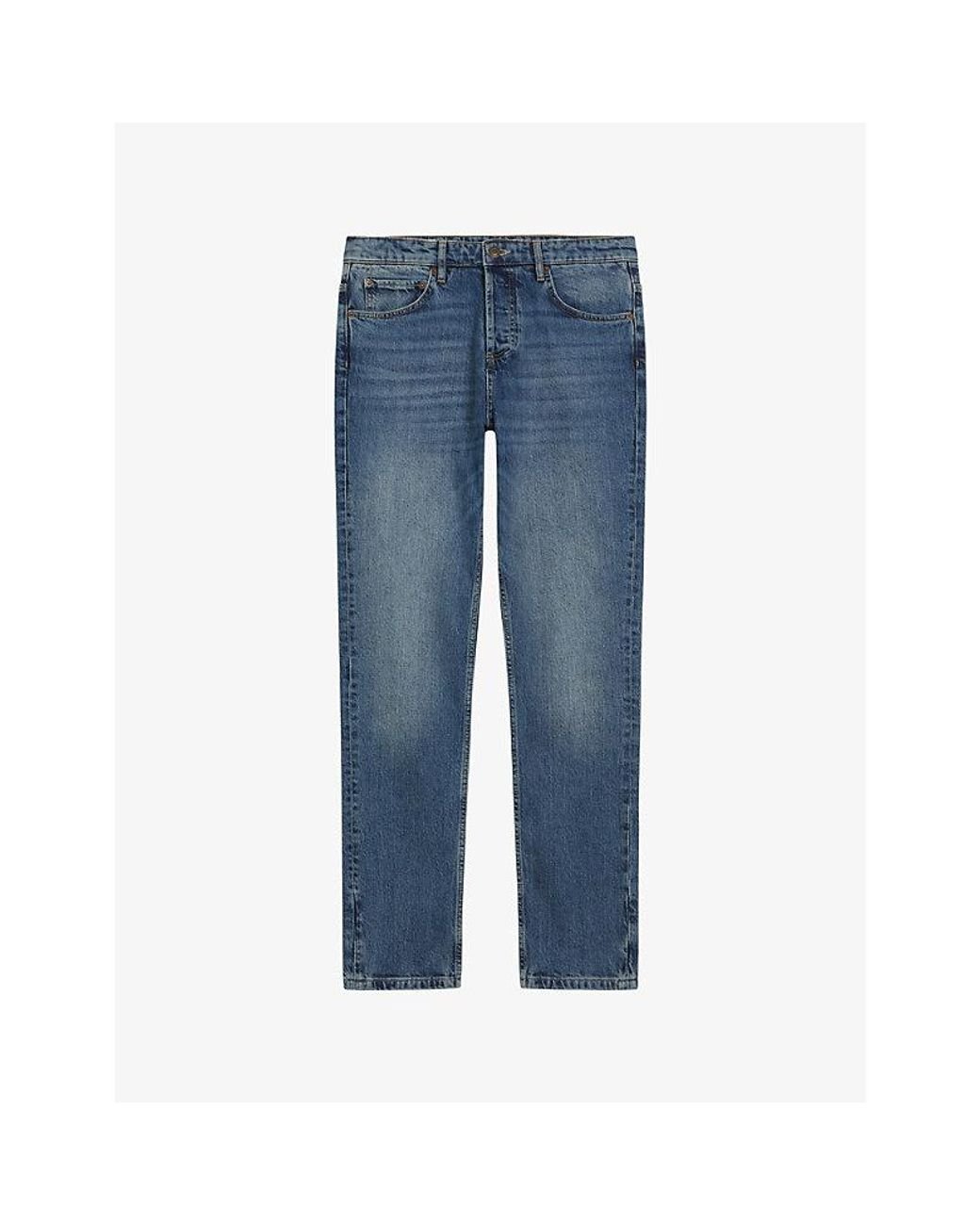 Ted Baker Elvvis Slim-Leg Stretch-Denim Jeans in Blue for Men | Lyst UK