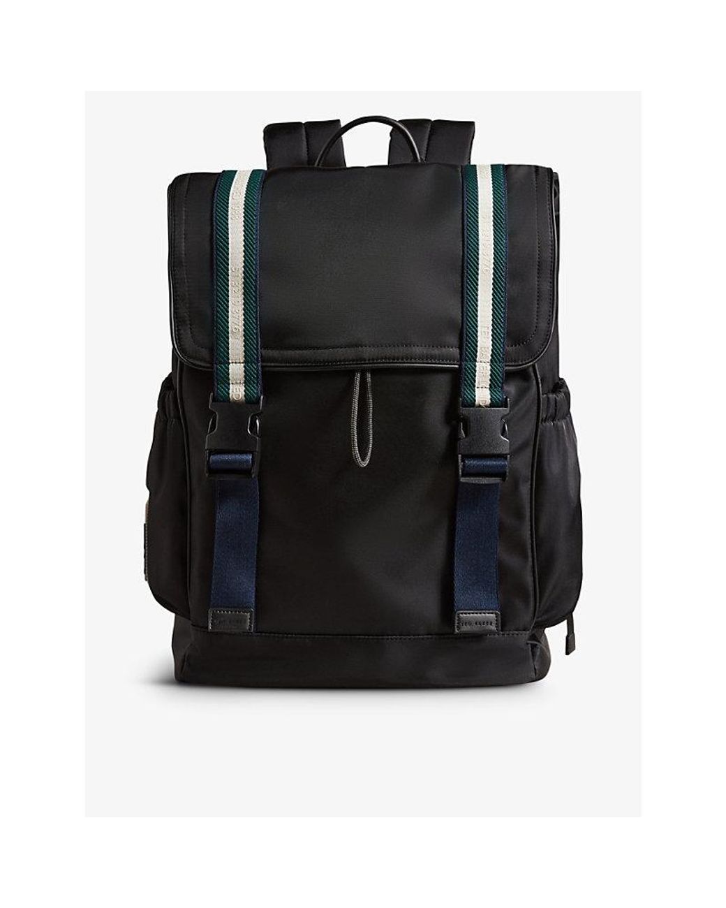 Ted Baker Matew Striped-panel Woven Backpack in Black for Men | Lyst