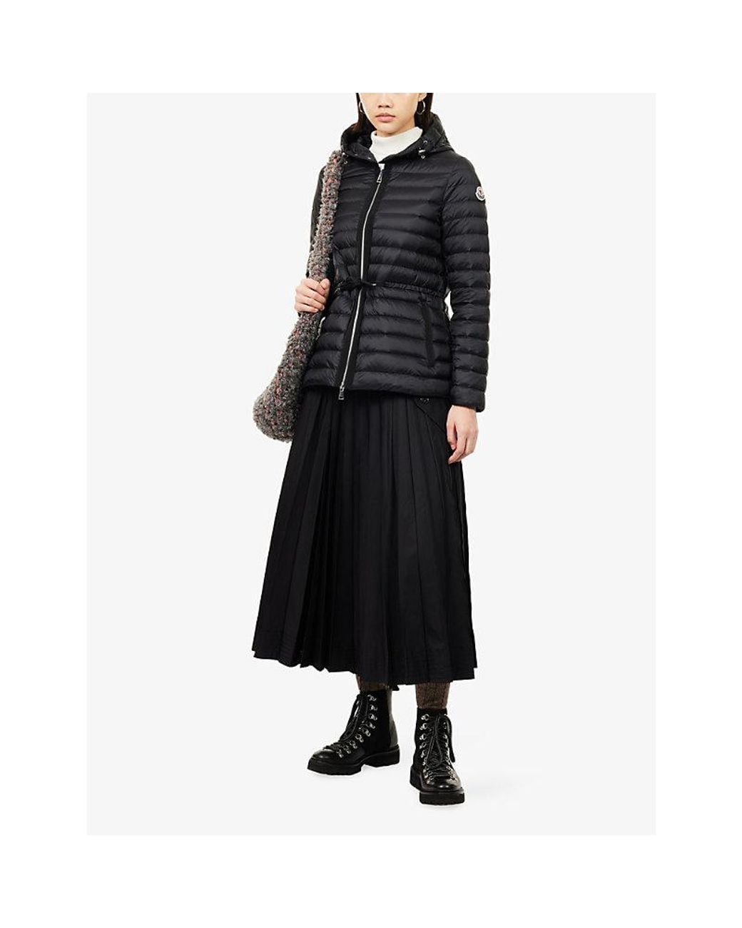 Moncler Raie Short Quilted Shell-Down Jacket in Black | Lyst UK