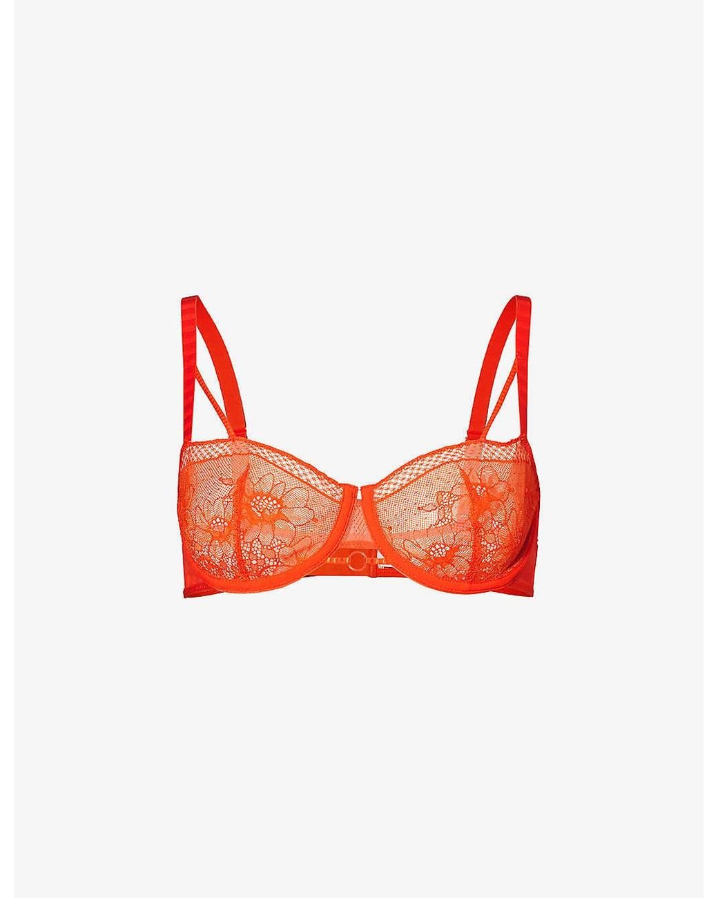 Passionata Rebecca Floral-embroidered Stretch-lace Balconette Bra | Lyst UK