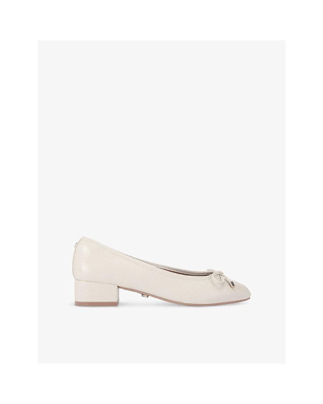 Carvela Kurt Geiger Nova Woven Ballet Pumps in Natural | Lyst