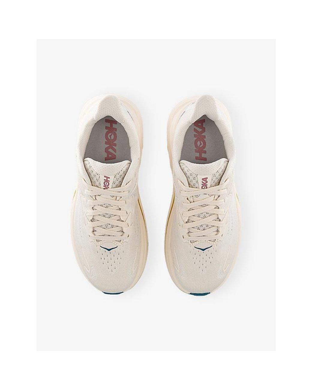 Deckers Hoka Clifton 10 Woven Trainers in White | Lyst UK