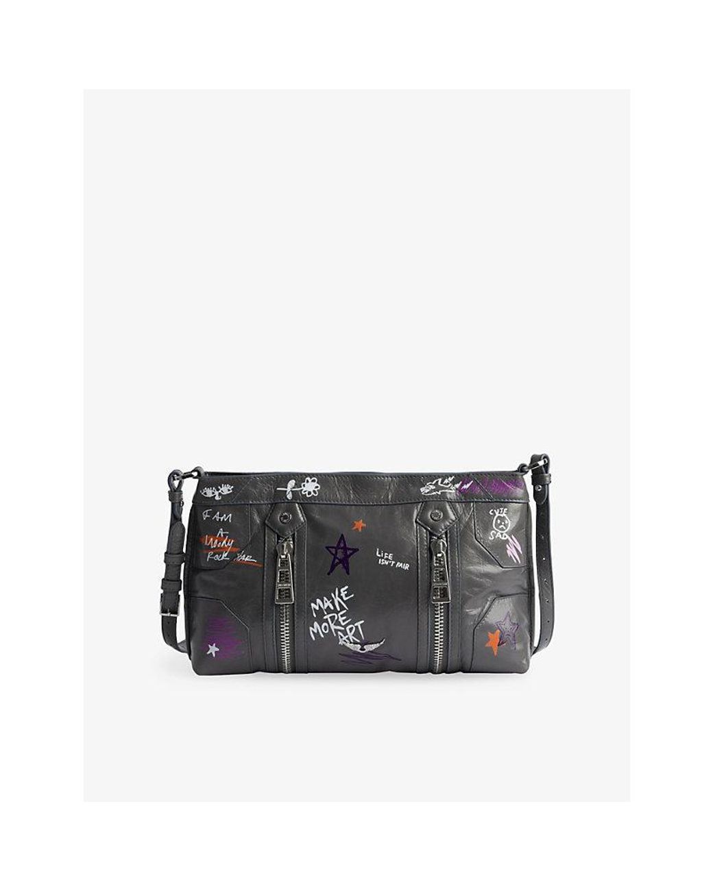 Zadig & Voltaire X Humberto Cruz Sunny Moody Leather Cross-Body Bag in ...