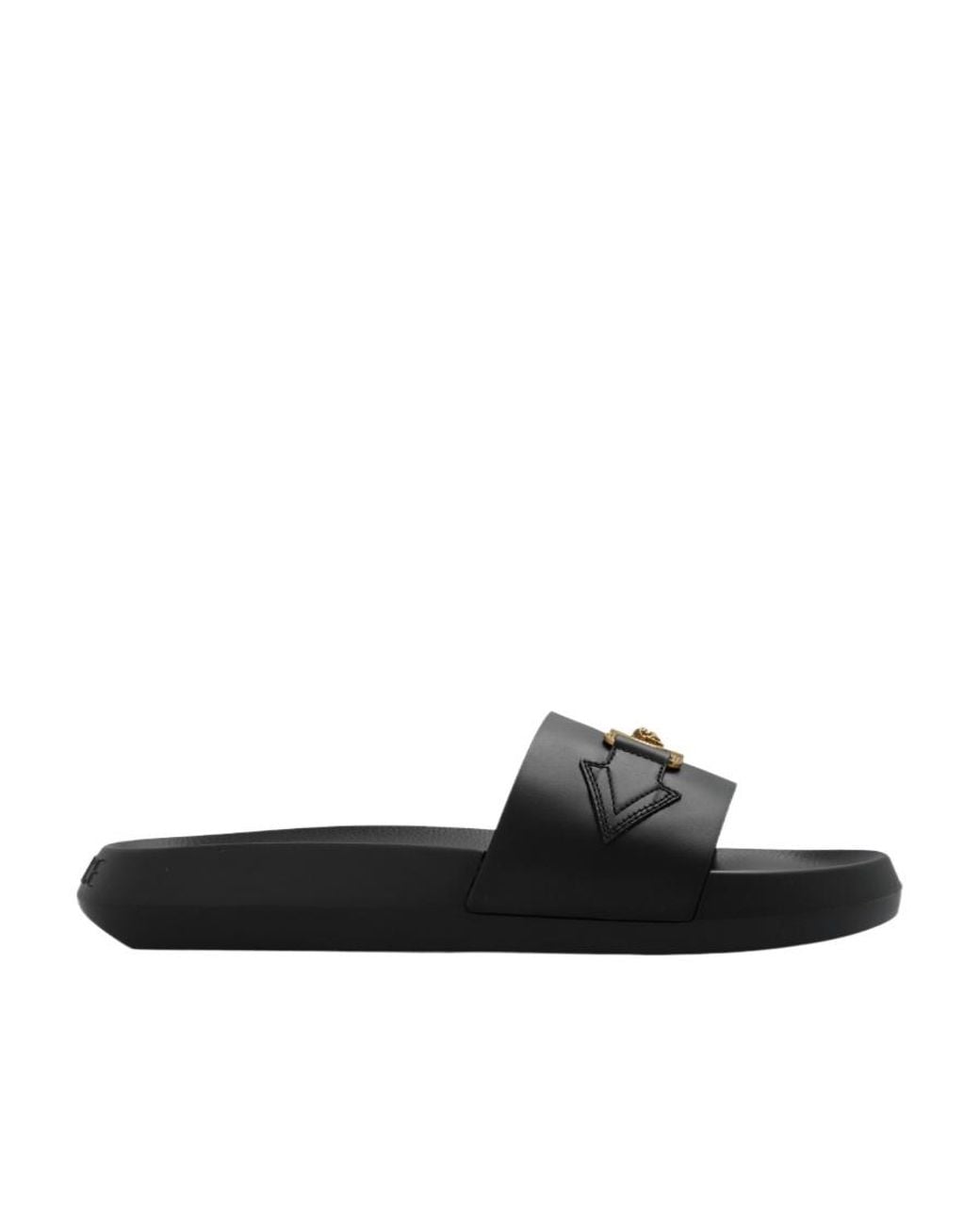 Versace Medusa Head Slip-On Slides in Black for Men | Lyst