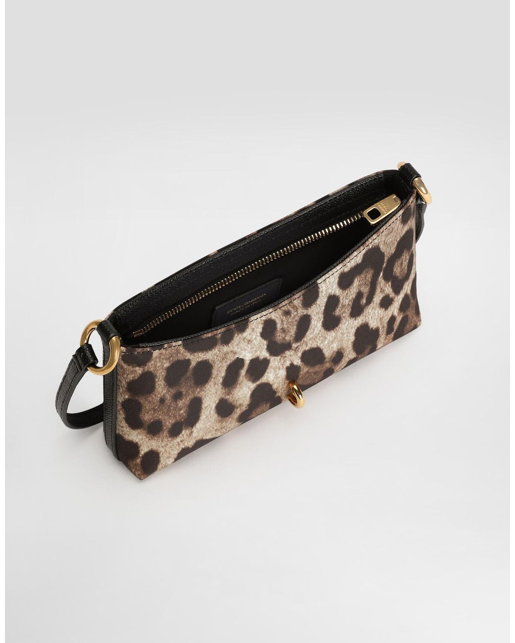 Dolce & Gabbana Leopard-Printed Lock Shoulder Bag | Lyst