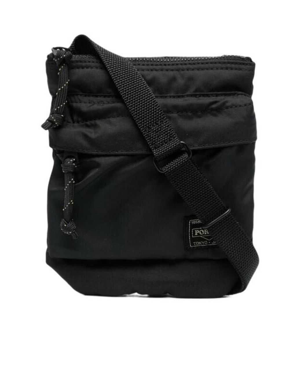 Porter-Yoshida and Co Logo-Patch Messenger Bag in Black for Men | Lyst