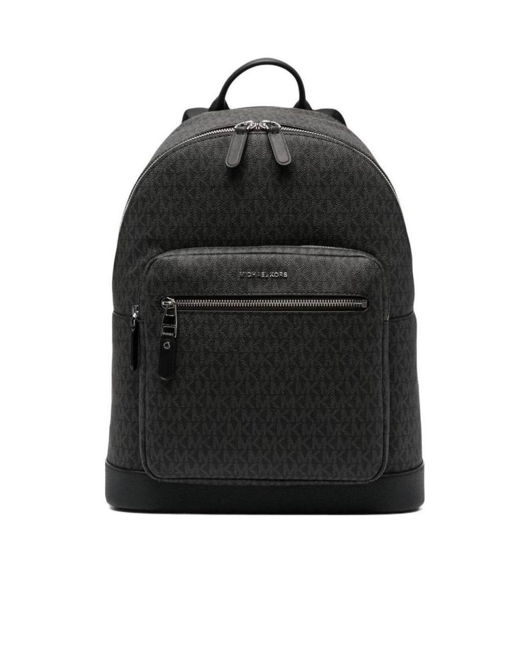 Michael Kors Hudson Monogram Backpack in Black for Men | Lyst