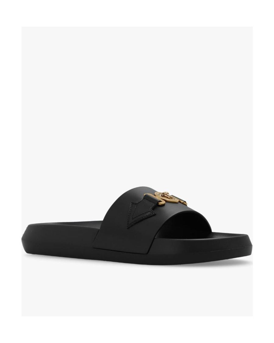 Versace Medusa Head Slip-On Slides in Black for Men | Lyst