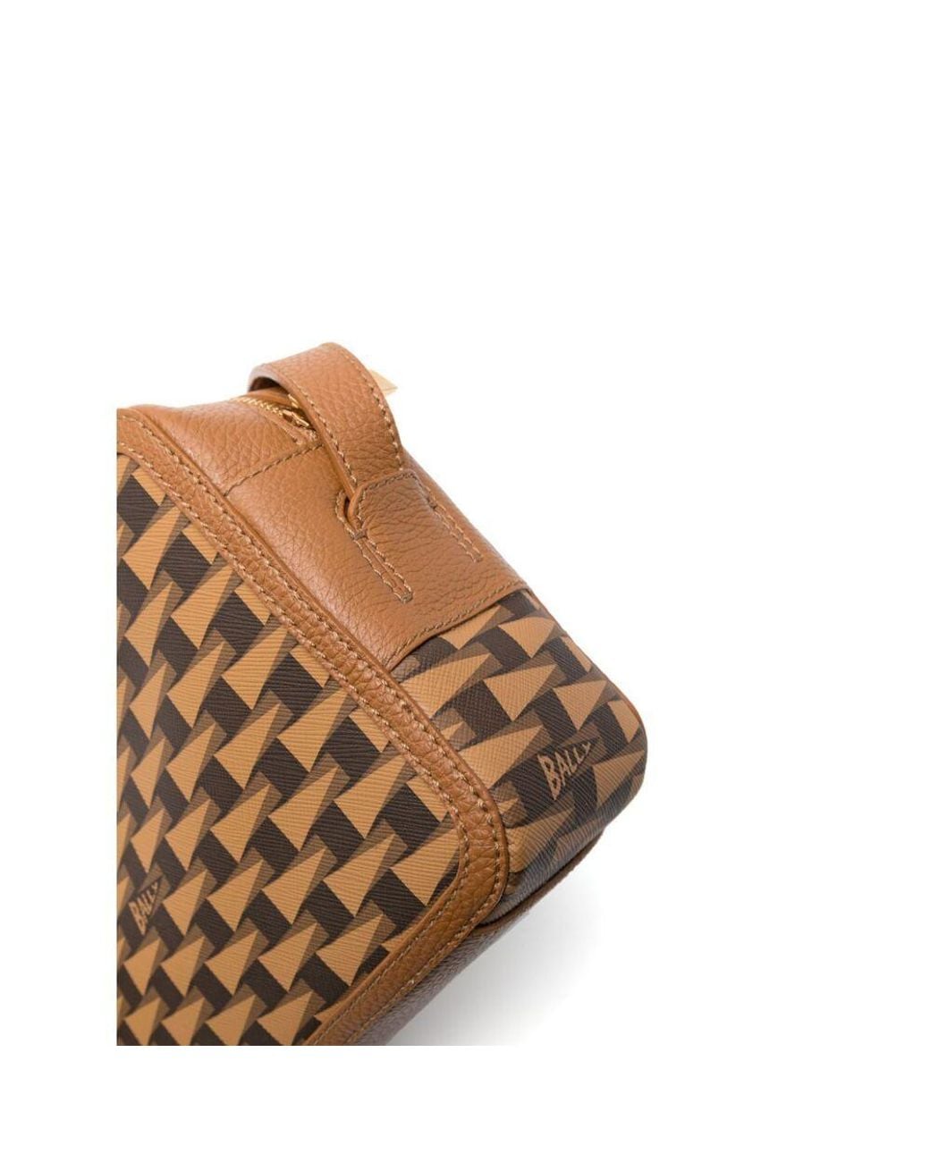 Bally Logo Zipper Satchel in Brown for Men | Lyst