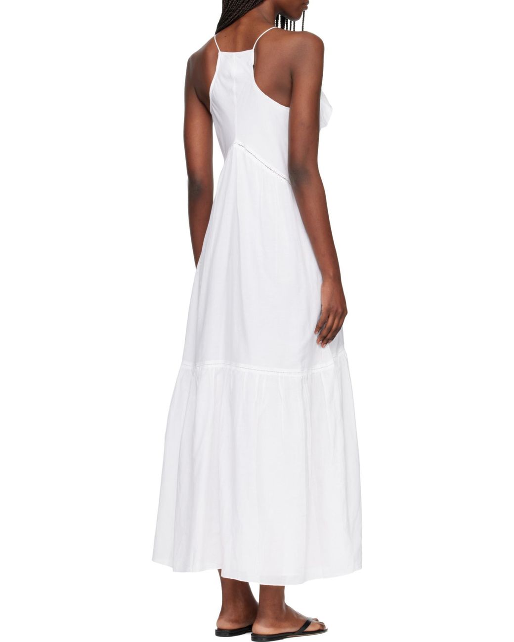 Isabel Marant Vasma Spaghetti-Strap Maxi Dress in White | Lyst