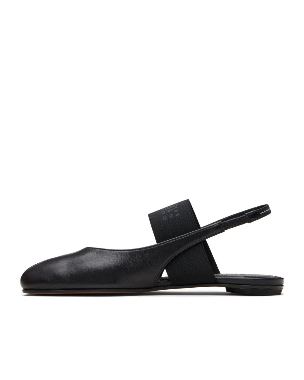 MM6 by Maison Margiela Anatomic Numeric Slingback Sandals in Black | Lyst