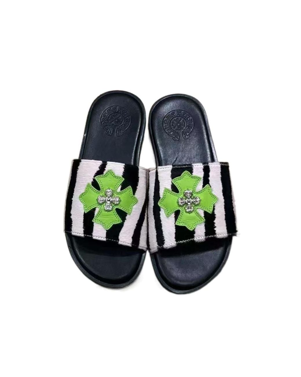 Chrome Hearts Flat Sandals in Blue | Lyst