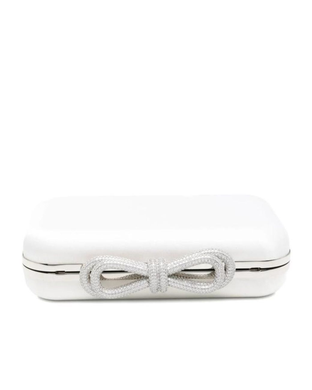 Mach & Mach Chain Shoulder Bag in White | Lyst