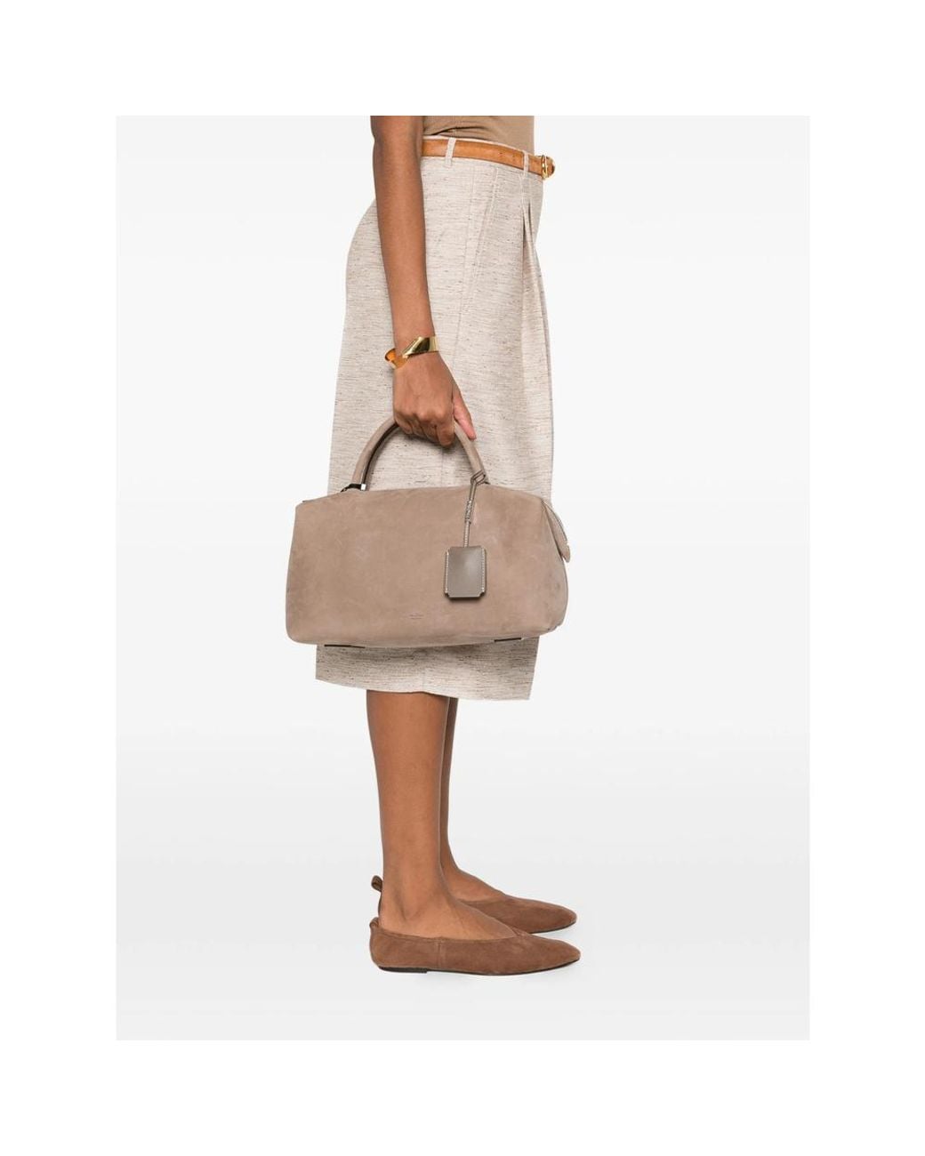 Max Mara Logo Crossbody Bag in Brown | Lyst