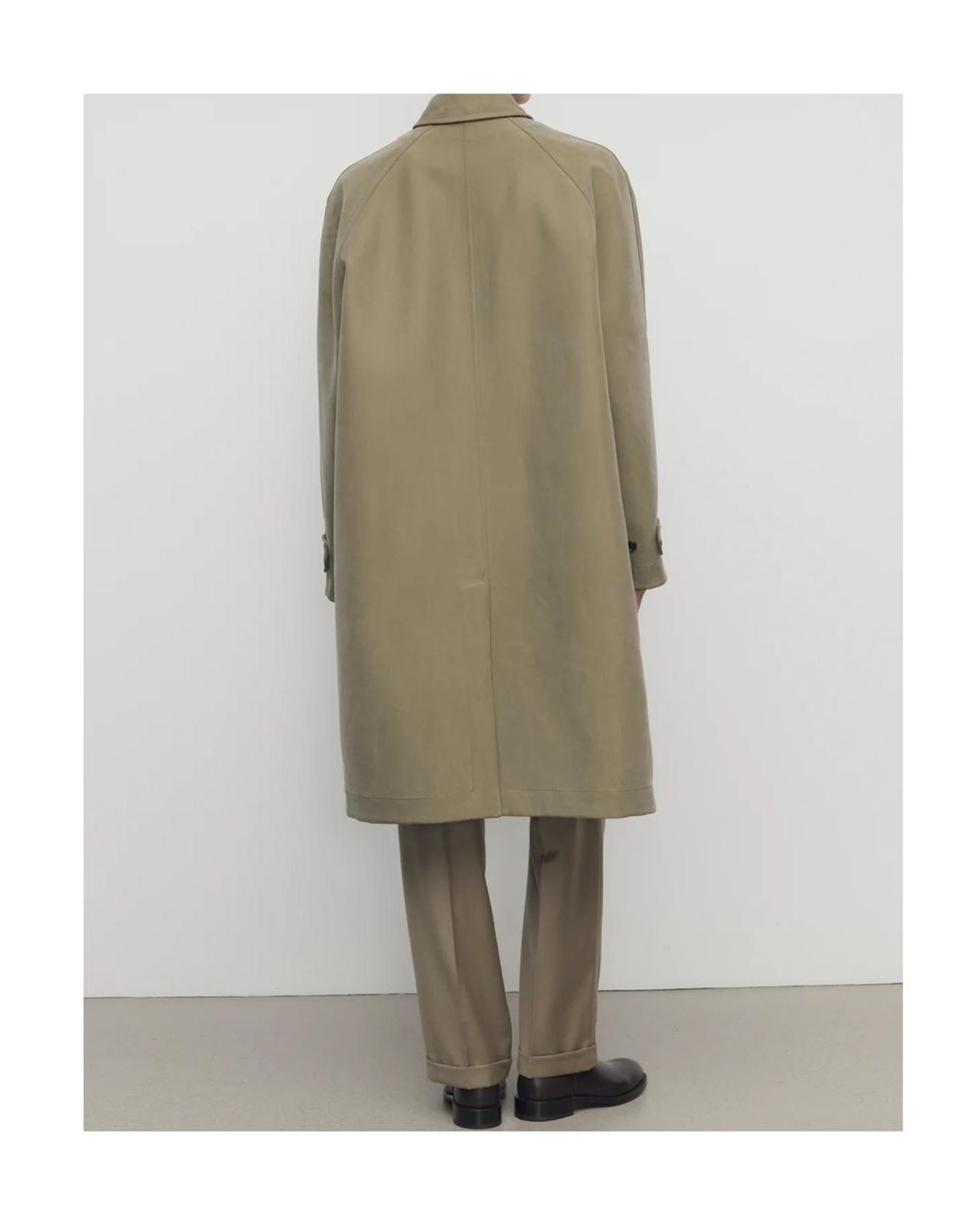 The Row Wool-Silk Check Coat in Gray | Lyst