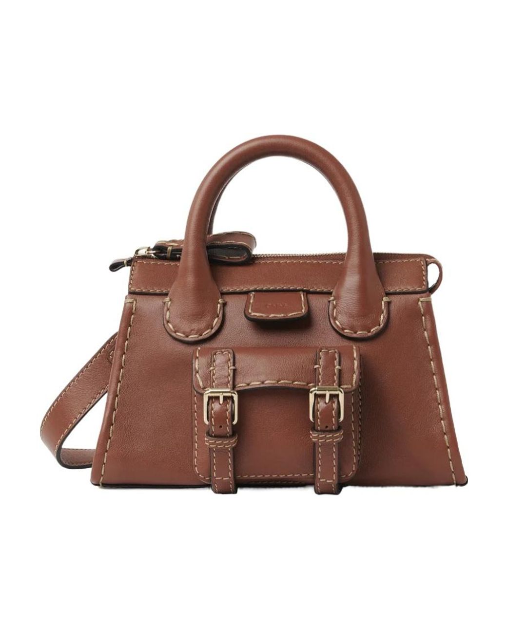Chloé Chlo Edith Mini Tote Bag in Brown | Lyst UK