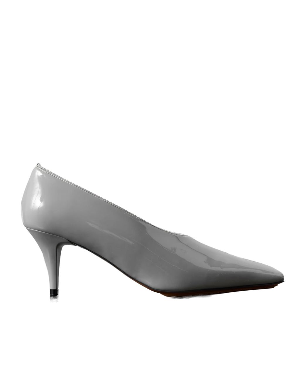 Stella McCartney Square-Toe High Heels in Grey | Lyst UK