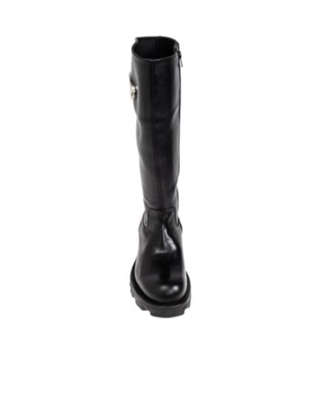 DIESEL Oval D-Logo Boots in Black | Lyst