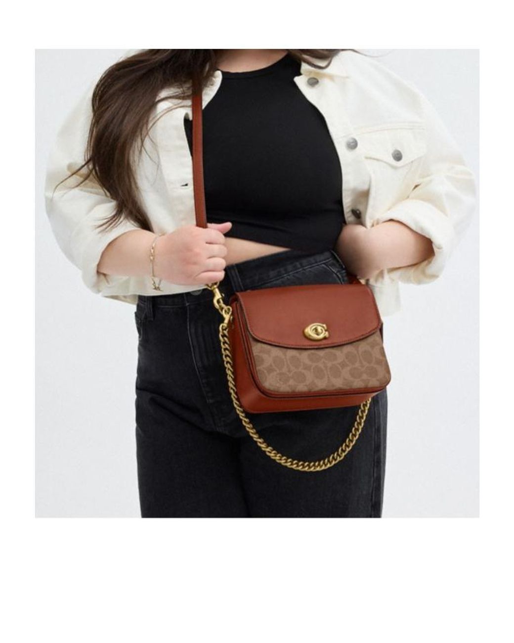 COACH Cassie Cross Body Bag in Brown | Lyst