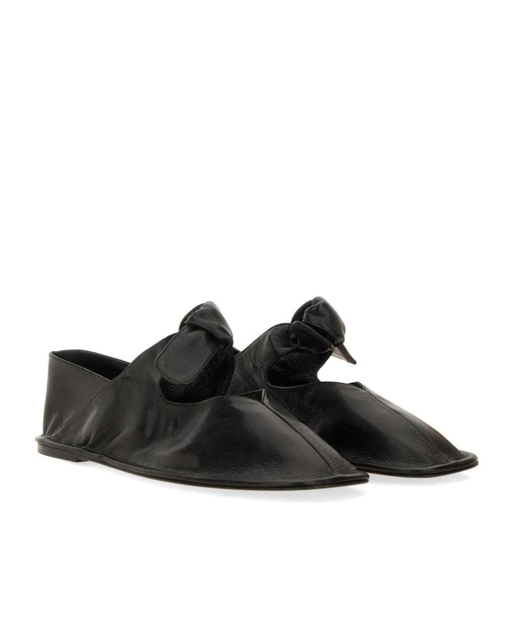 Hereu Llasada Square-Toe Ballerina Shoes in Black | Lyst