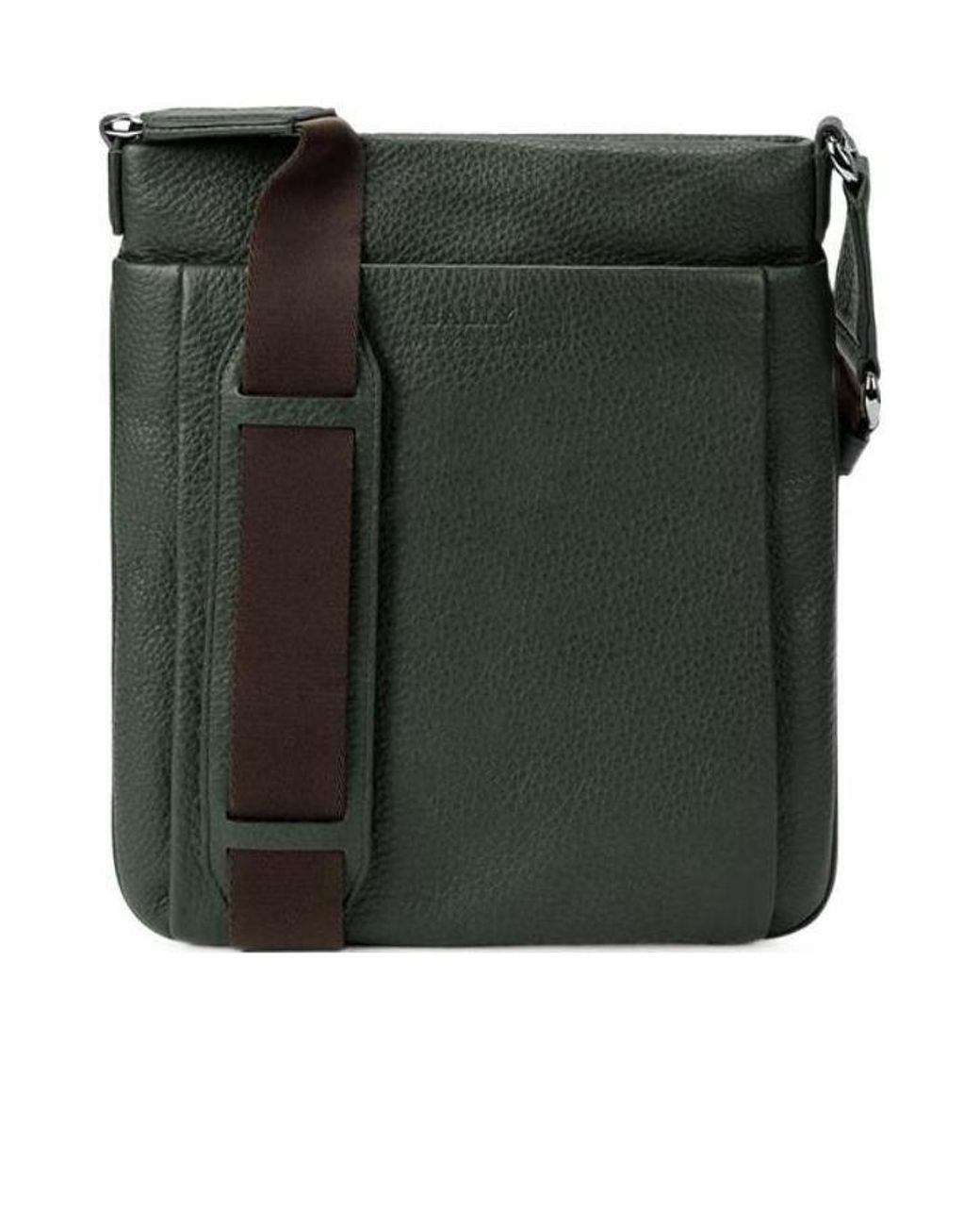 Bally Logo Details Satchel in Green for Men | Lyst