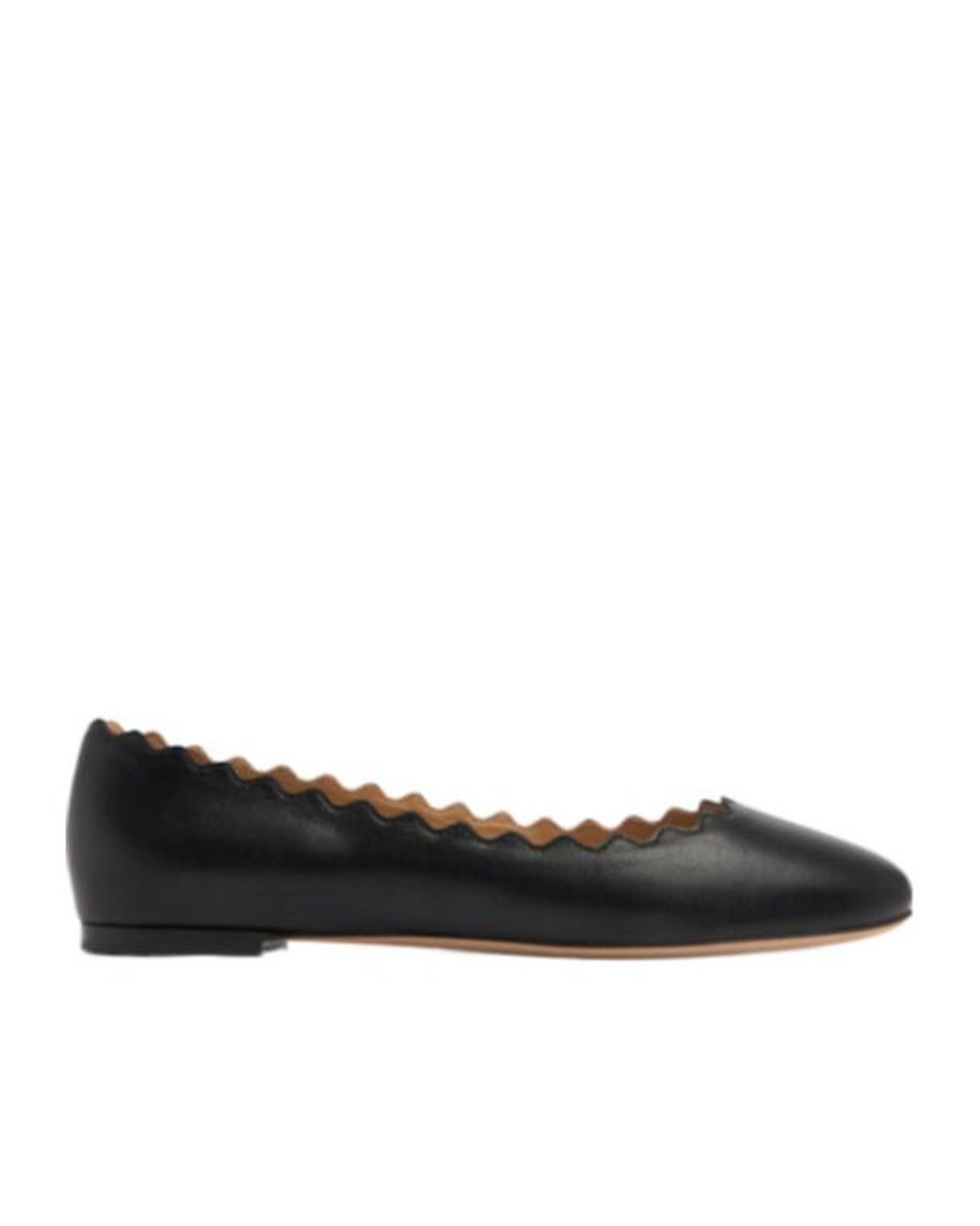 Chloé Logo Ballet Flats in Black | Lyst
