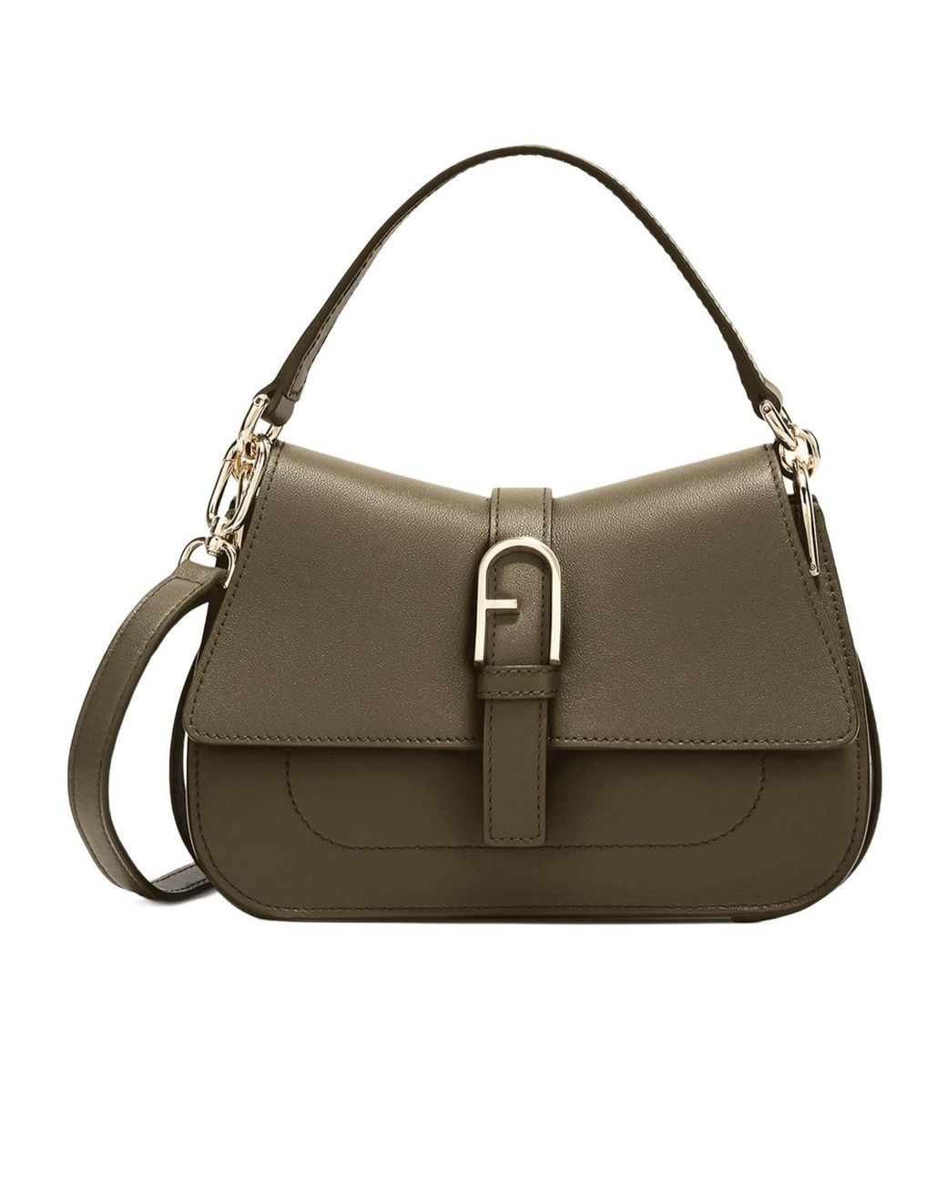 Furla Logo Shoulder Bag in Metallic | Lyst