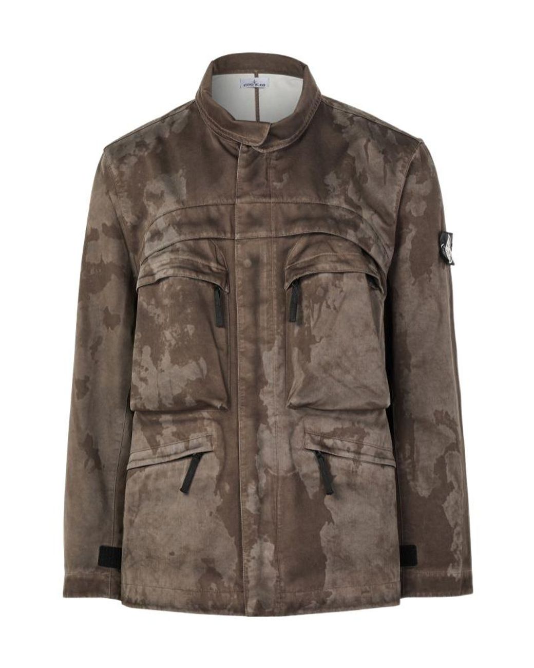 Stone Island Field Jacket in Brown for Men | Lyst