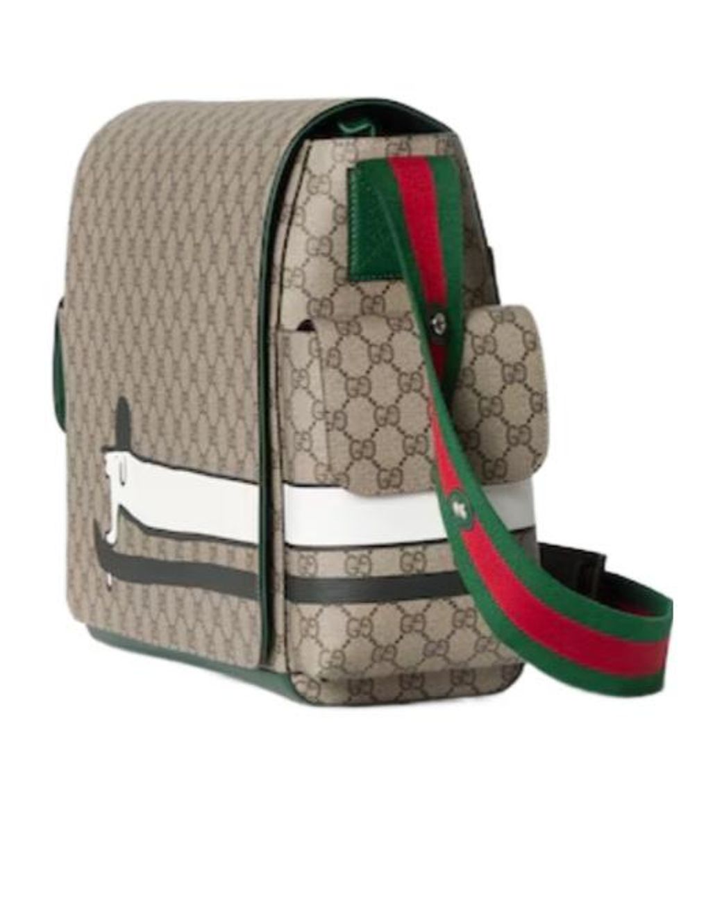 Gucci Large Printed Gg Changing Bag in Gray for Men | Lyst