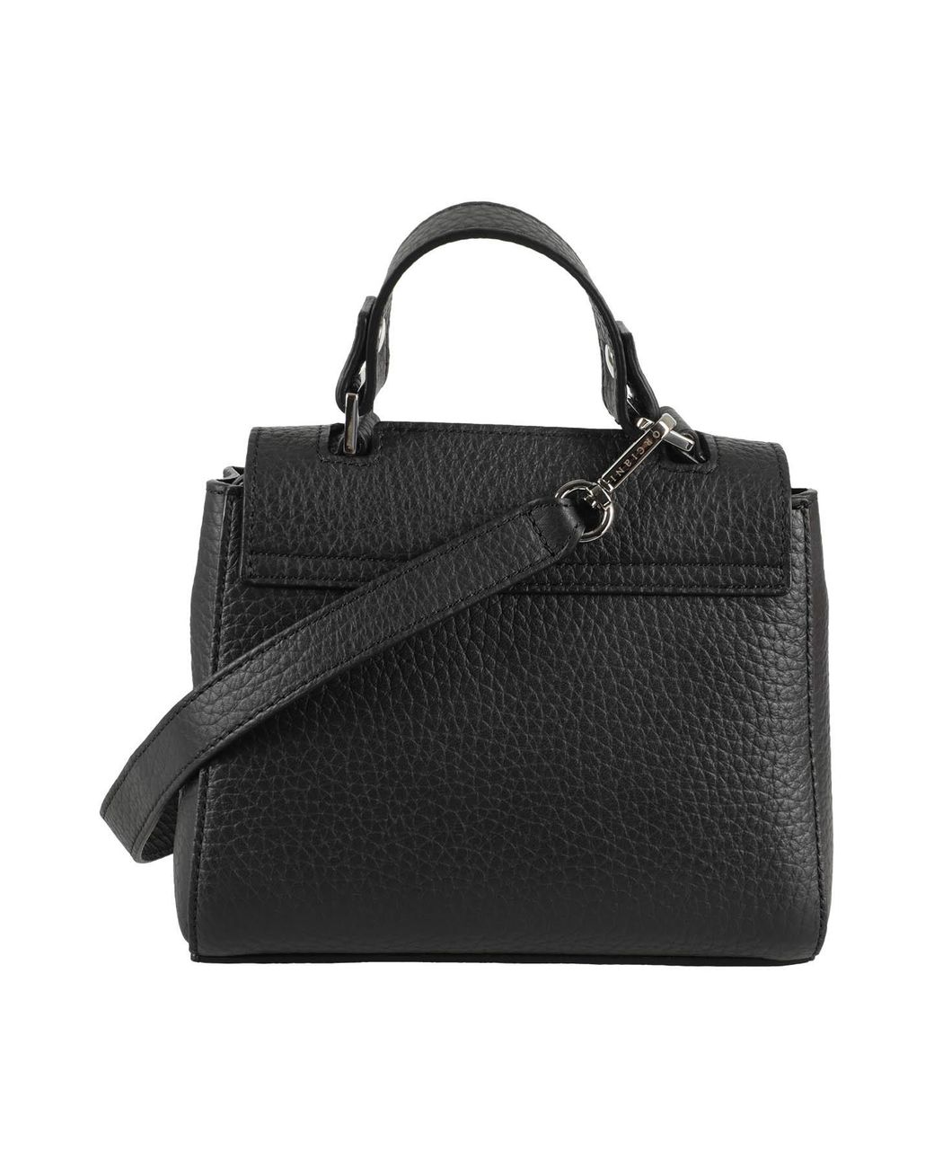 Orciani Mini Sveva Logo Lettering Tote Bag in Black | Lyst