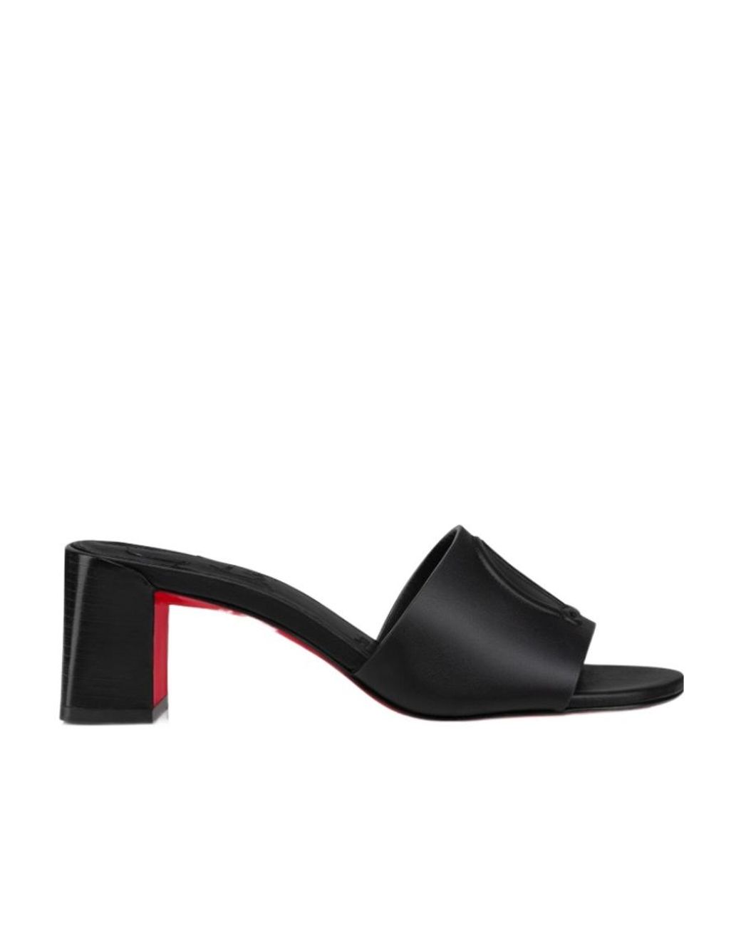 Christian Louboutin So Cl Logo High-Heeled Sandals in Black | Lyst