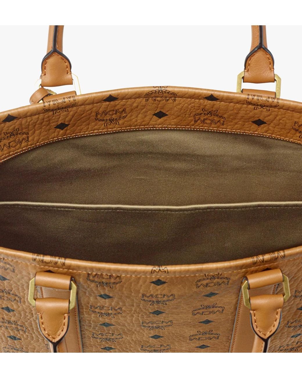 MCM Aren Large Tote Bag in Brown | Lyst