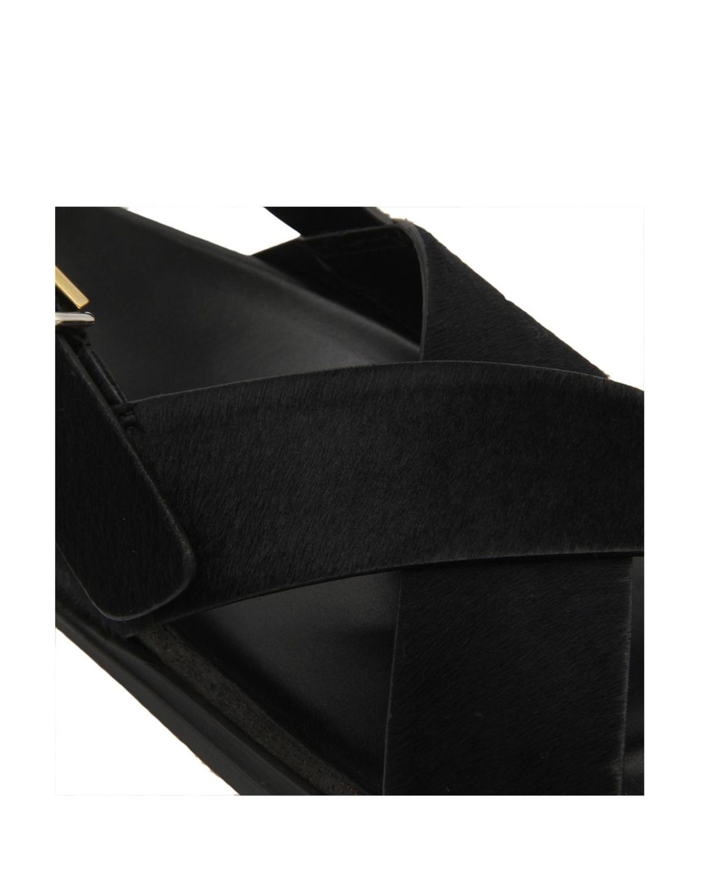 The Row Crossover Strapped Sandals in Black | Lyst