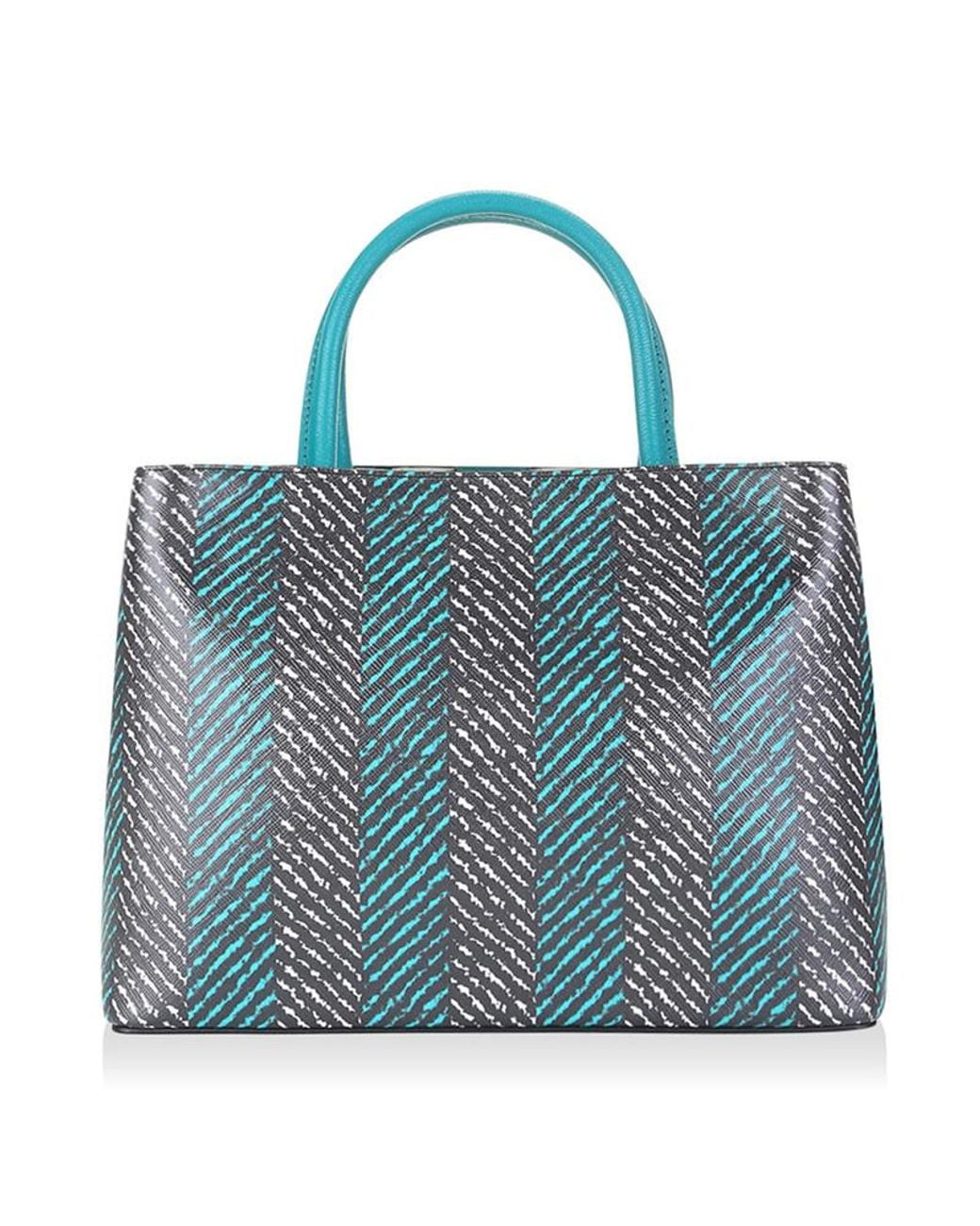Fendi Logo Handbag in Blue | Lyst