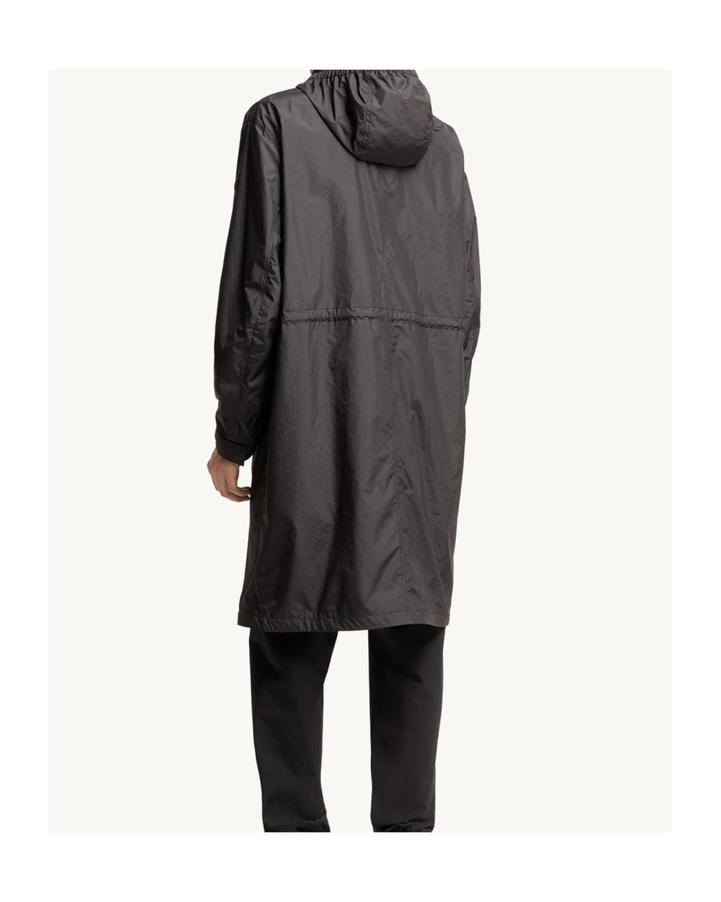Moncler Aliso Hooded Rain Coat in Gray for Men | Lyst