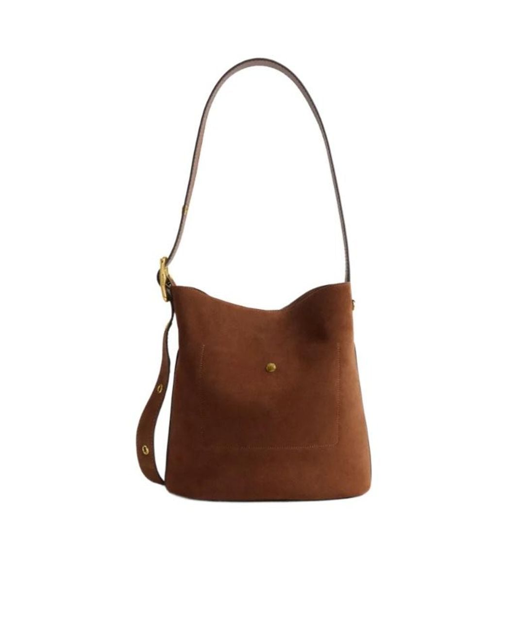 COACH Bleecket Leather Bucket Bag in Brown | Lyst
