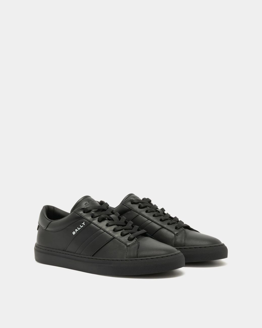 Bally Hedon Leather Sneakers in Black for Men | Lyst