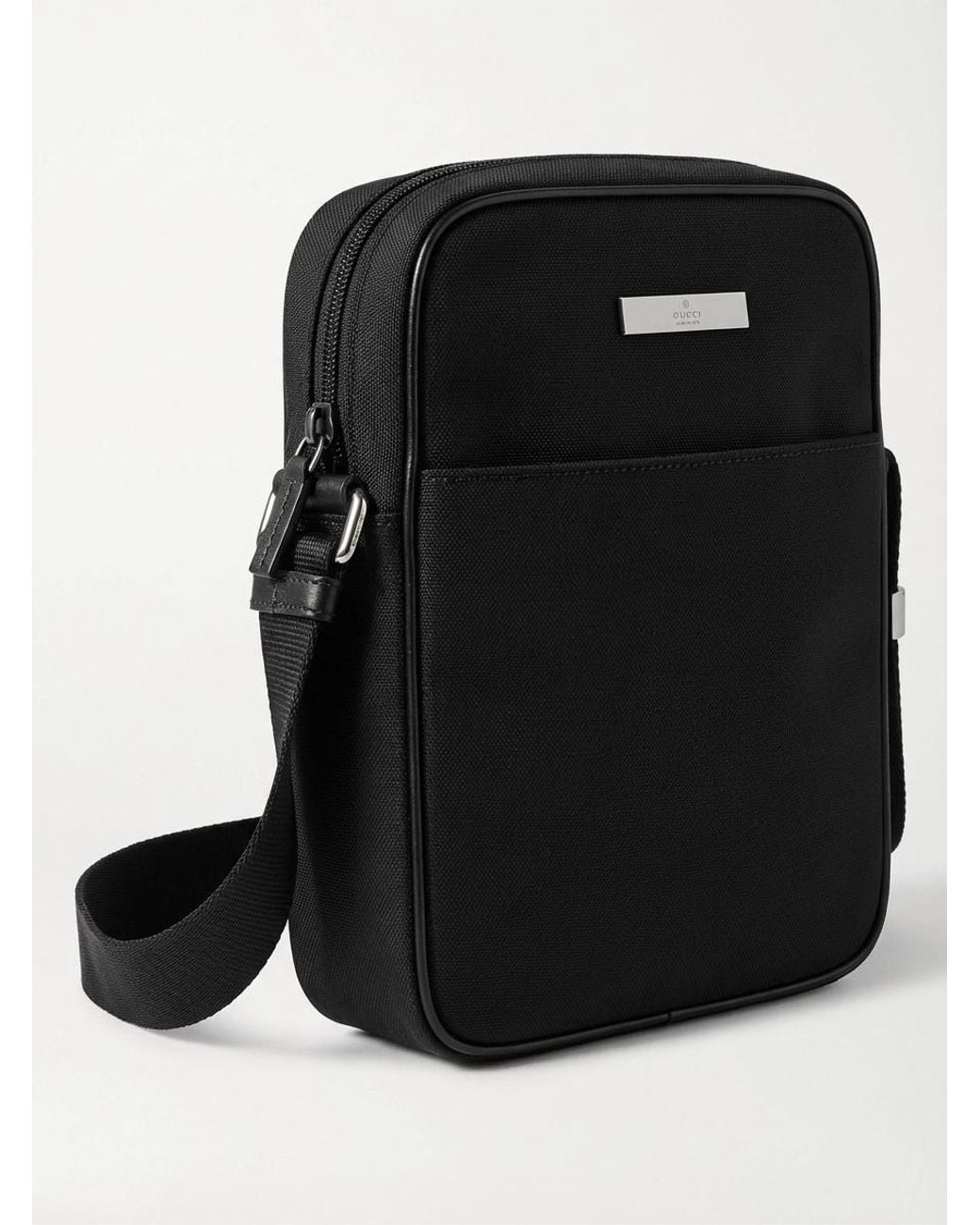 Gucci Tag Small Crossbody Bag in Black for Men | Lyst