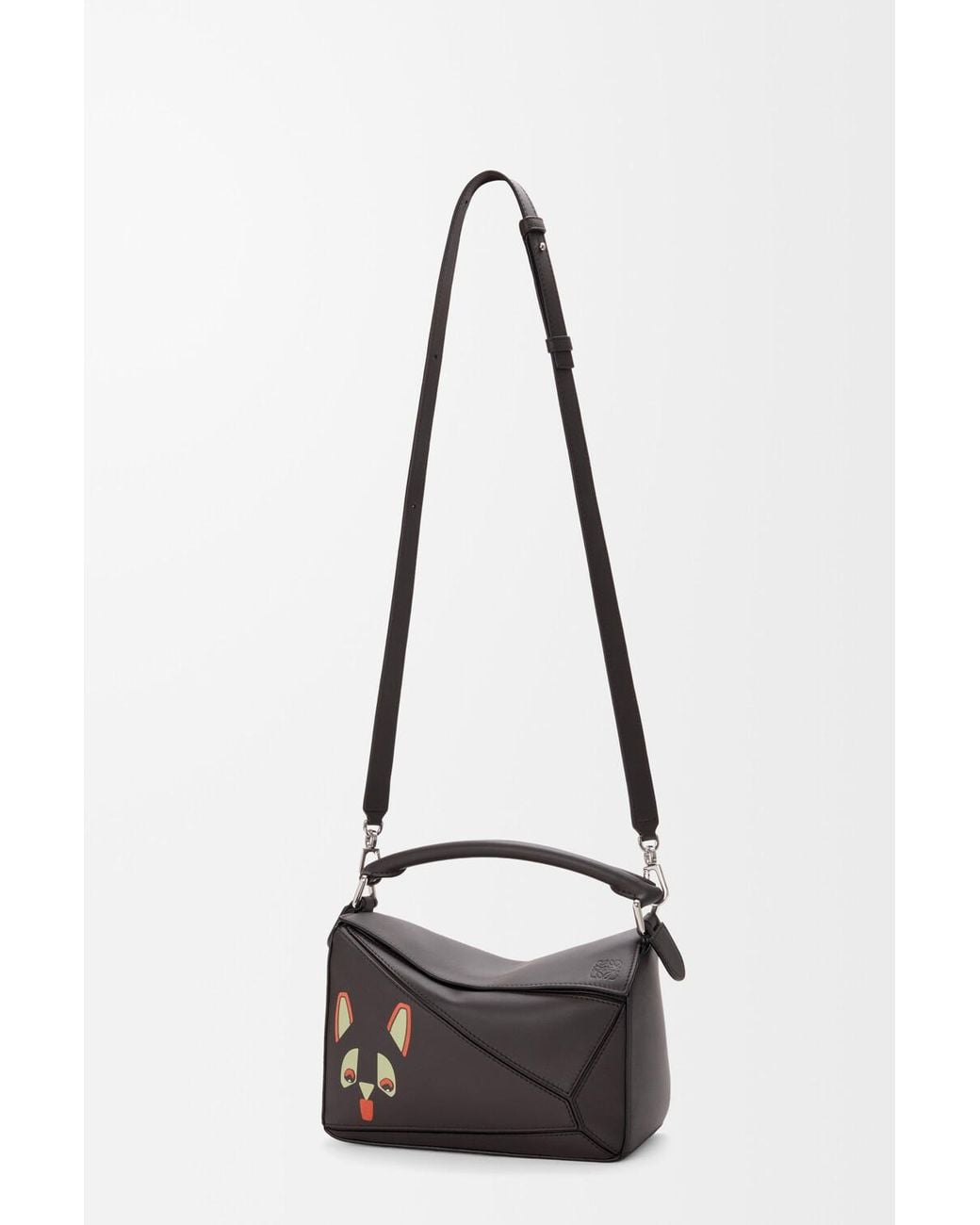 Loewe Futurist Cat Small Puzzle Bag in Black | Lyst