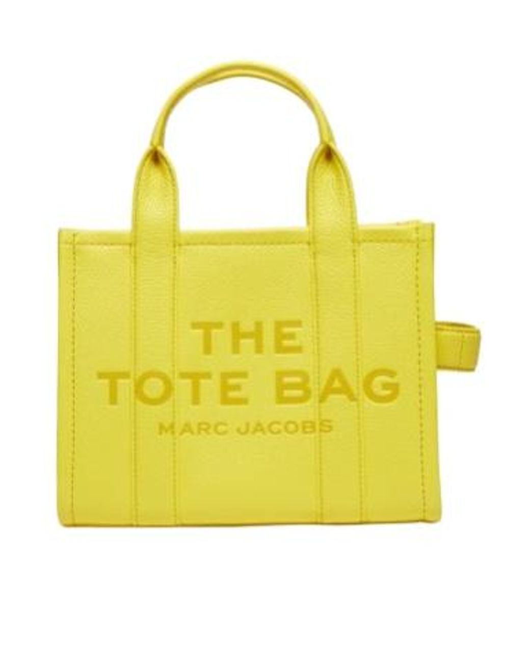 Marc Jacobs The Leather Small Tote Bag in Yellow | Lyst