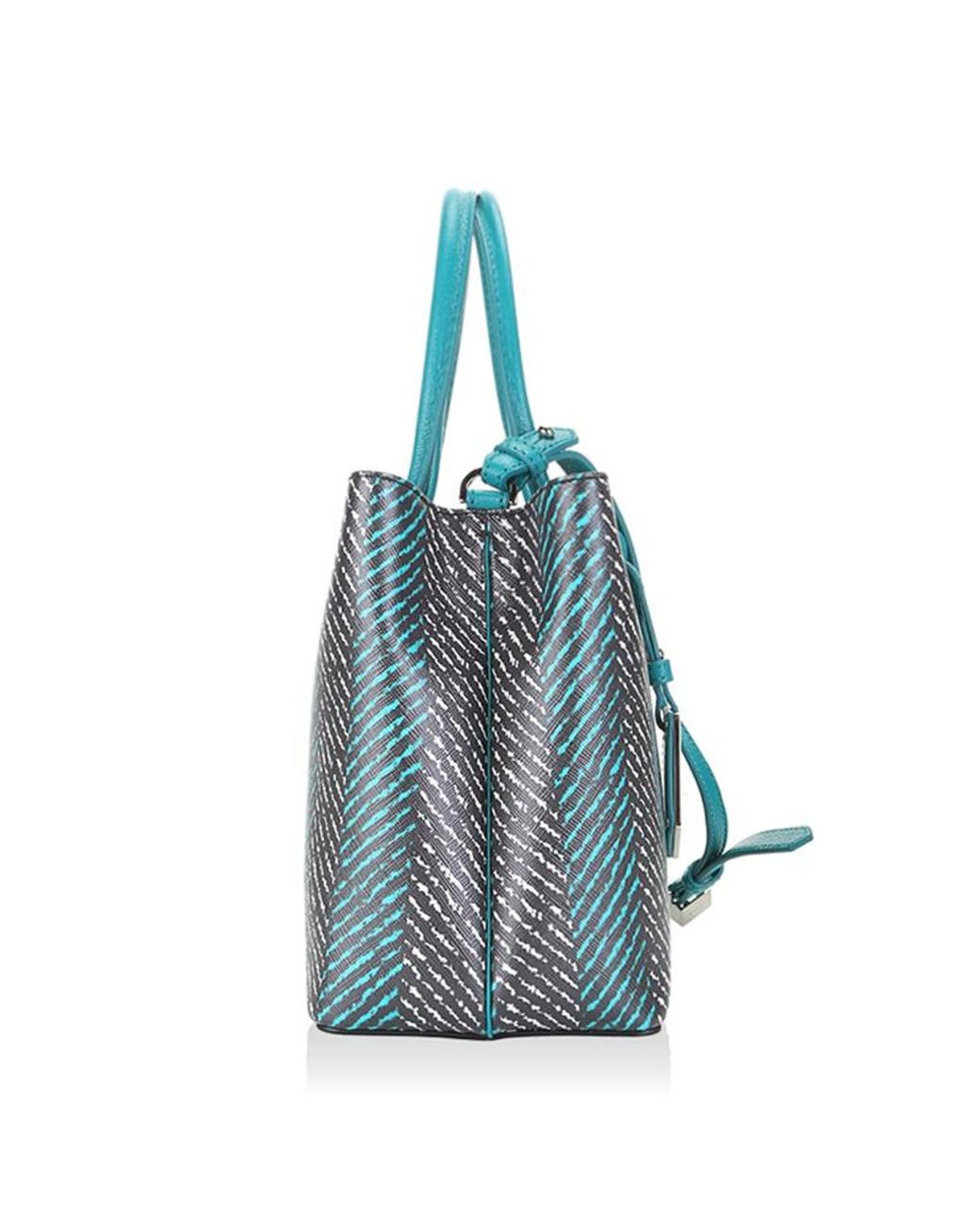 Fendi Logo Handbag in Blue | Lyst