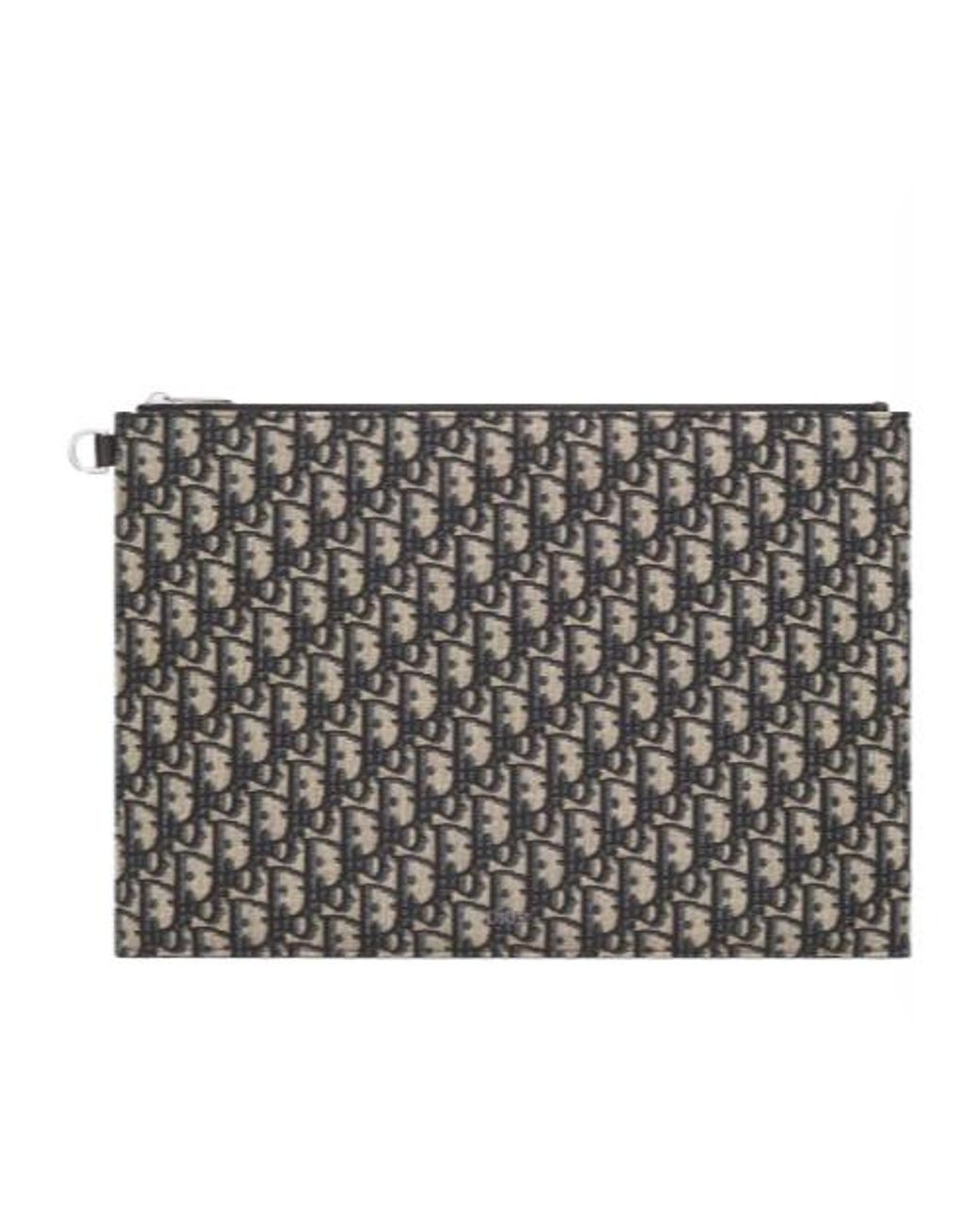 Dior A4 Pouch in Metallic for Men | Lyst