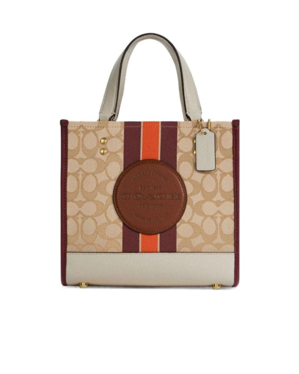 COACH Dempsey Logo Handbag in Brown | Lyst