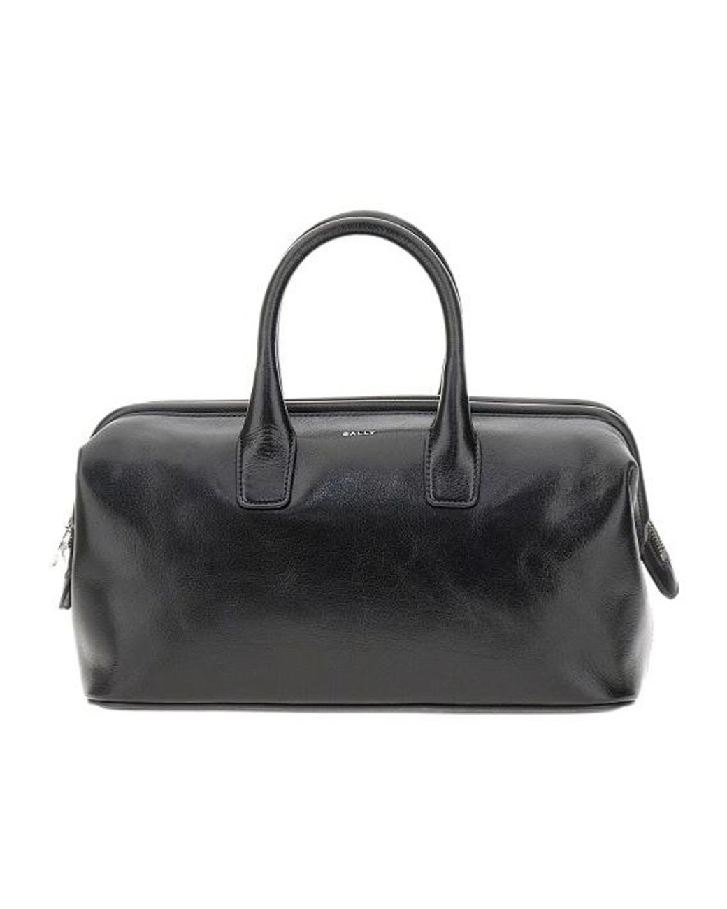 Bally Double Handle Shoulder Bag in Black | Lyst